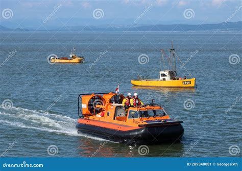 Rnli The Hurley Flyer Hovercraft Morecambe Editorial Photo Image Of Hclass Lifeboat 289340081