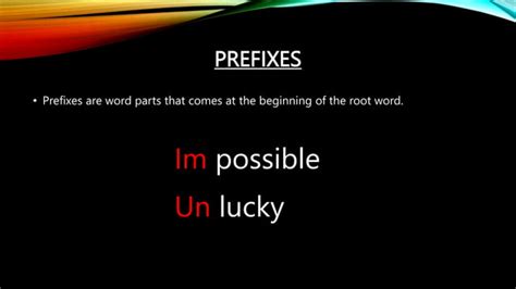 Prefix Suffix Through Rule Of Adding Edpptx