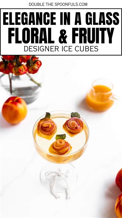 Fruit Floral Ice Cubes Strawberry Roses And Others