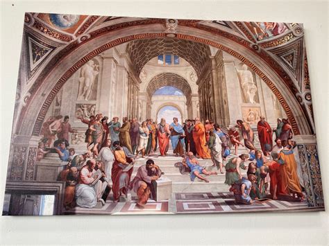 The School Of Athens Canvas Print Raphael Fresco Vatican Art Etsy