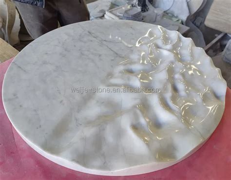 Stylish Marble Coffee Table Marble Modern Irregular Round Liquid Marble Coffee Table Top