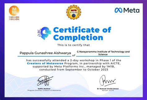 Gunashree Aishwarya Pappula On Linkedin Metaverseprogram Techinnovation