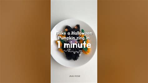 Diy Halloween Pumpkin Ring Using Pipe Cleaners 1 Minute Craft Youtube