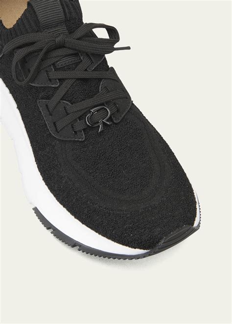 Gianvito Rossi Glover Knit Boucle Sneakers Bergdorf Goodman