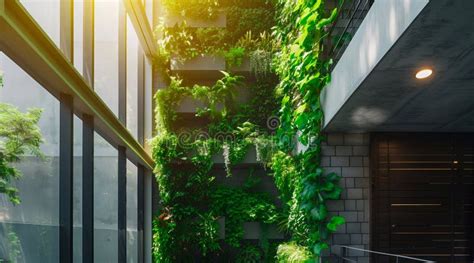 Urban Greenery And Sustainable Architecture Generative Ai Stock Illustration Illustration Of