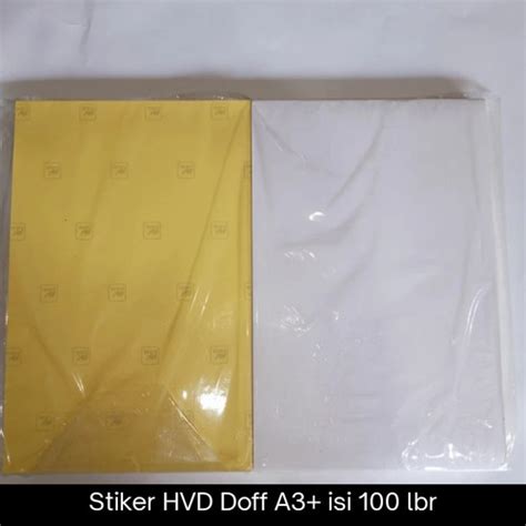 Jual Kertas Sticker Stiker HVS Doff Camel A3 32x48 Cm Isi 100 Lembar