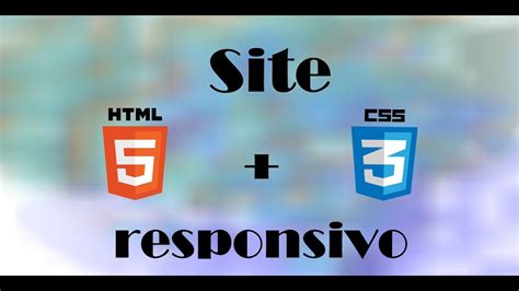 Site Html5 And Css3 Responsivo Completo Passo A Passo Youtube