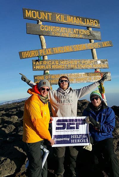 Mount Klilimanjaro Charity Climb Specialised Engineering Products Sep