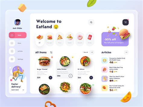 Food Delivery Service App Design