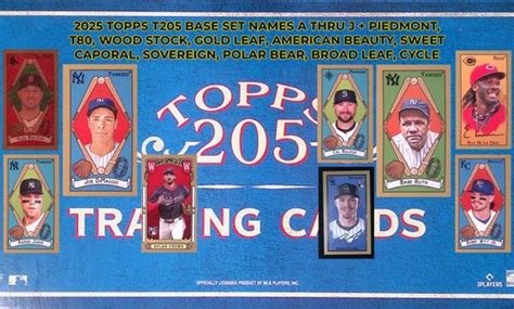 2025 Topps T205 A J Singles • Base And Inserts • Complete Your Set