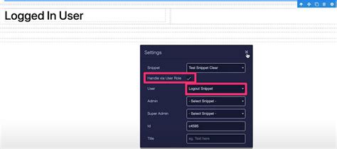 Snippets Based On User Role Advanced Component Drapcode