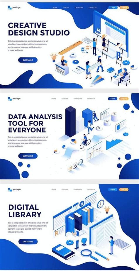 Modern Flat Design Isometric Concept Web Design Tutorials Web Design Projects Design
