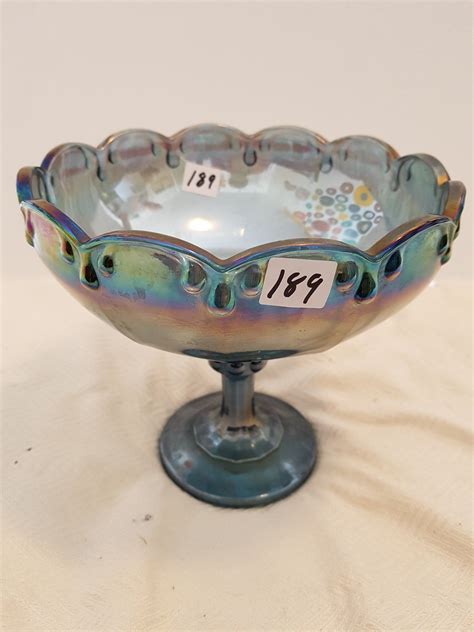 Fruit Bowl Stand Carnival Glass 8 Wide Schmalz Auctions