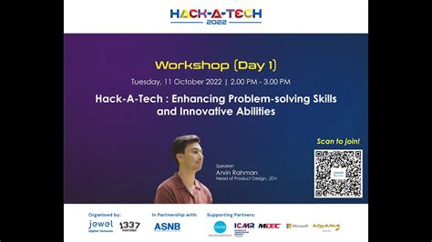 Hack A Tech 2022 Workshop Day 1 Enhancing Problem Solving Skills And Innovation Abilities