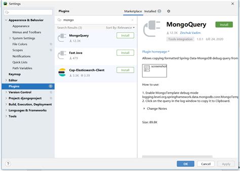 Pycharm Mongo Plugins