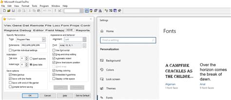 Vfp Ide Configuration Files Tek Tips