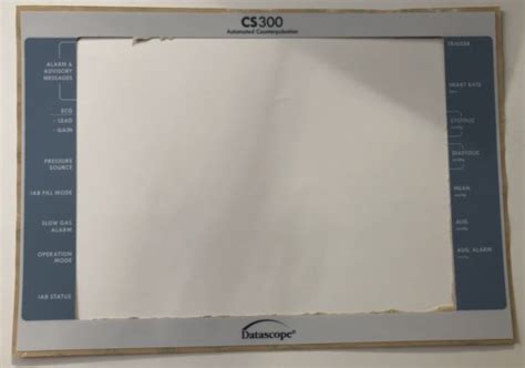 Getinge Maquet Datascope Cs300 Monitor Bezel 0334 00 1638 01 In Monroe