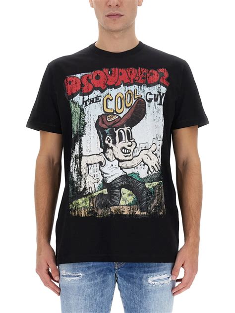 Dsquared Logo Print T Shirt Eleonora Bonucci