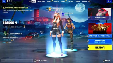 Fortnite Solo Vs Squads Red Panda Syd Skin Youtube