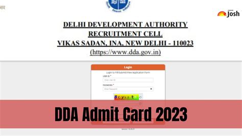 Dda Admit Card 2023 Aso Application Status Link Released