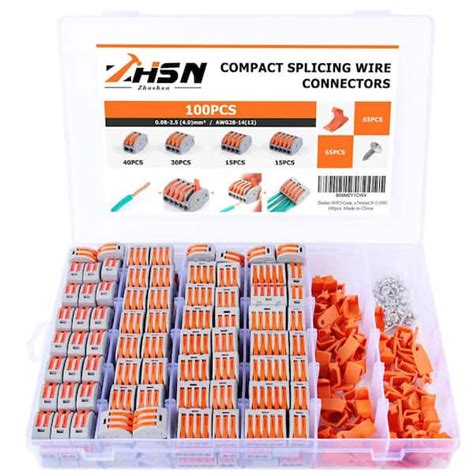 Lukyamzn Pieces Electrical Lever Wire Connectors AWG Kit With Conductor