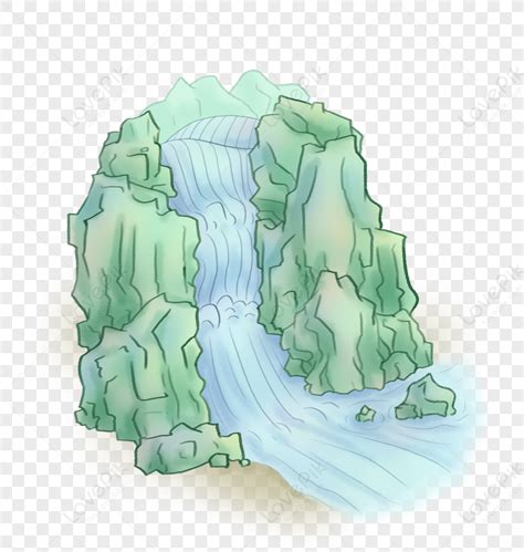 폭포 풍경 Png 일러스트 무료 다운로드 Lovepik