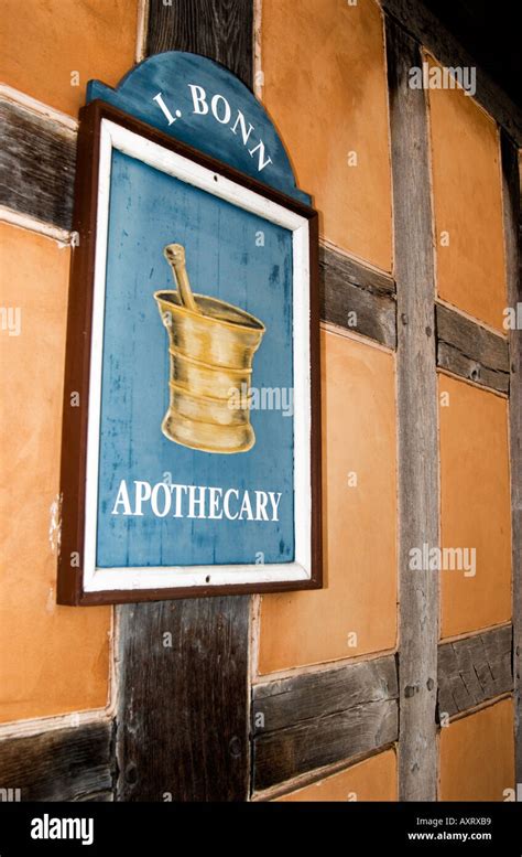 Apothecary Sign Colonial Times Botanic Remedies In Colonial