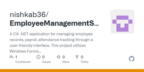 GitHub Nishkab36 EmployeeManagementSystem A C NET Application For