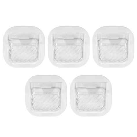 Mlins 5pcs Wall Mounted Plastic Flower Vase Self Adhesive Wall Planters