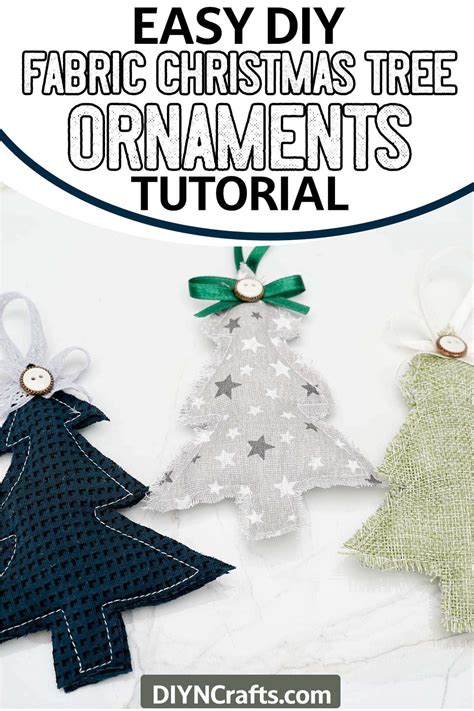 Easy Diy Fabric Christmas Tree Ornaments Diy And Crafts