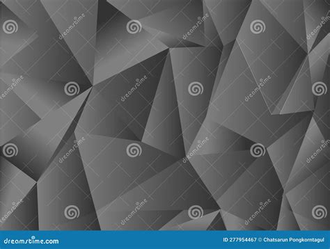abstract polygon triangle 3d on background stock vector illustration