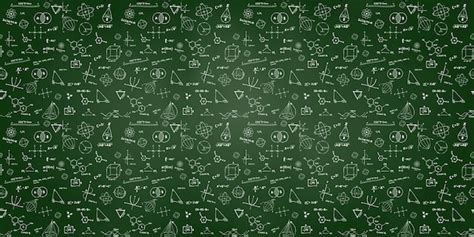 Premium Vector Seamless Repeating Pattern With Science Math Equations Chemistry And Quantum