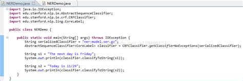 stanford named entity recognizer ner 简单应用实例 sure fire的博客 csdn博客