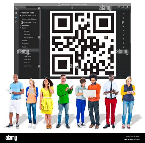 QR Code Encryption Interface Coding Concept Stock Photo Alamy