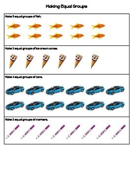 Multiplication Equal Groups By The Real Teachers Of Special Education