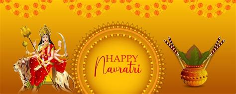 Feliz Navratri Tarjeta De Felicitaciones Para El Festival Indio