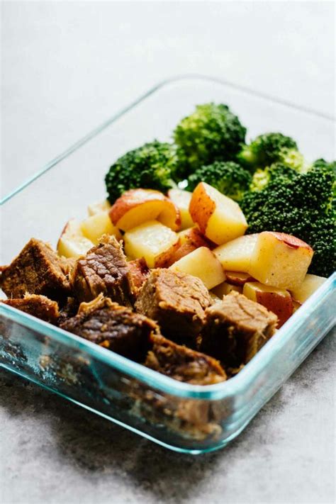Steak And Potatoes Meal Prep Bowls Jar Of Lemons