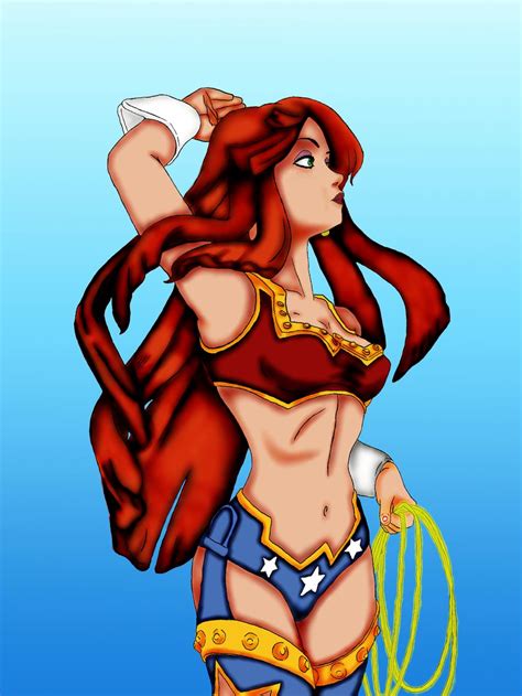 Redhead Wonder Woman By Animedudevid On Deviantart