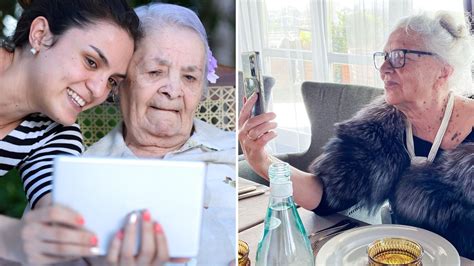Abuelita Se Sorprende Al Ver Su Rostro En Una Cámara Y Su Reacción