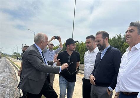 Ο Νεκτάριος Φαρμάκης στα έργα που εκτελούνται στην περιμετρική