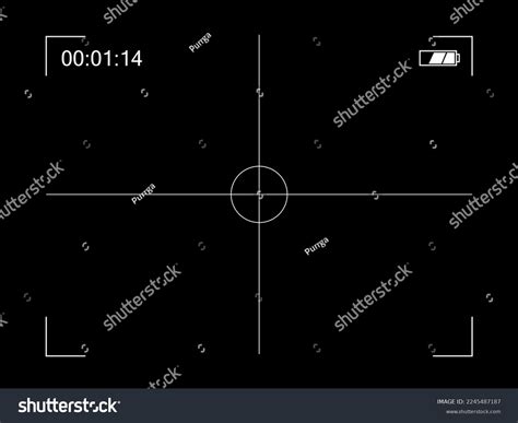 Focusing Screen Camera Viewfinder Vector Template Stock Vector Royalty Free 2245487187