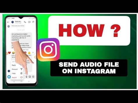 How To Send Audio File On Instagram - YouTube
