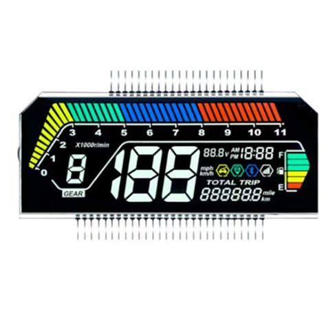 full view va lcd segment display custom display dalian eastern