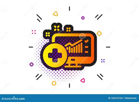 Medical Analytics Icon Hospital Statistics Sign Vector Stock Vector