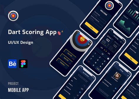 Dart Scoring App UI UX Design Behance Dart Scoring App UI UX Design Behance