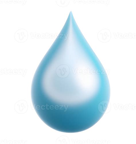 Illustration Of Blue Water Drop Generative Ai 16692630 Png