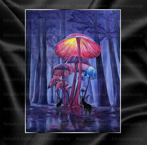 Картина Магические грибы Magic Mushrooms” ⋆ Art Boutique