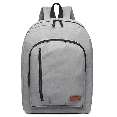 E6612 Kono Casual Laptop Backpack School Rucksack Grey