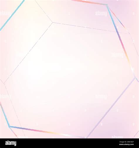 Pink Geometric Hexagonal Prism Vector Stock Vector Image And Art Alamy
