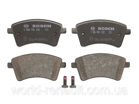Комплект передних тормозных колодок на Рено Кангу 2/ BOSCH 0986494332 ...